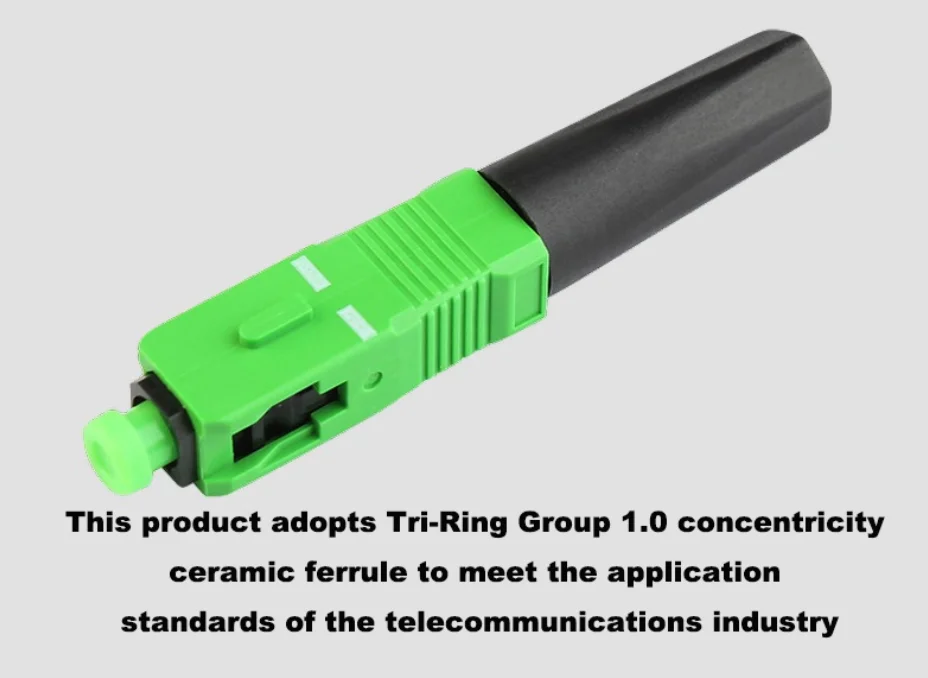 Low Insert Loss Sc/apc Upc Fast Connector For Ftth Drop Cable Fiber ...