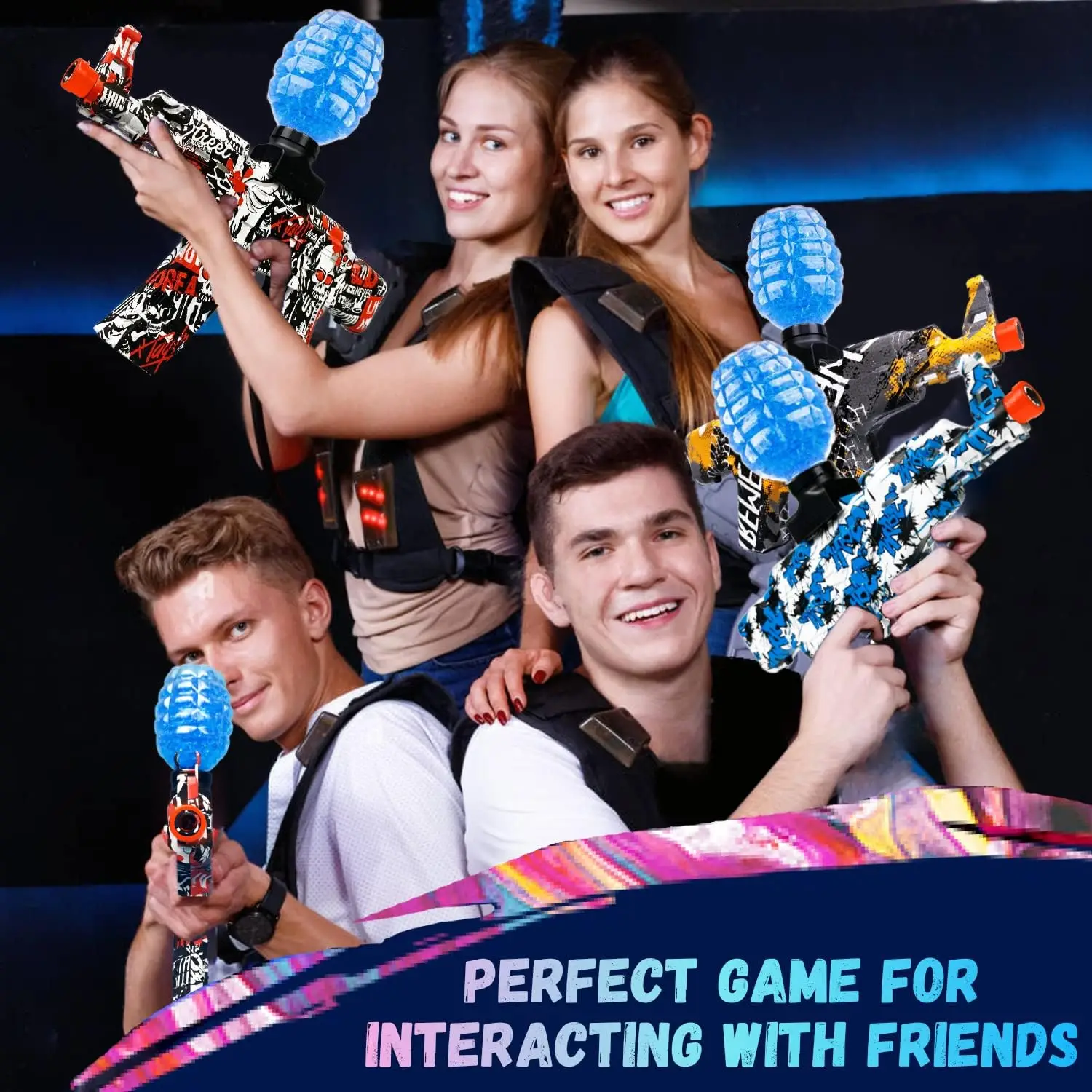 Hk416 Airsoft Airsoft Nylon Toy Gun Pistol Fireworks Splatter Kids ...