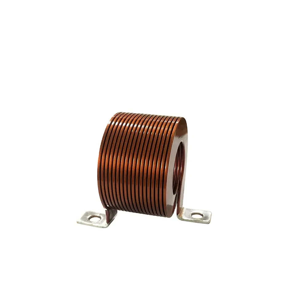 QS flat copper wire coil edge-wound inductor coil air coil for new ...