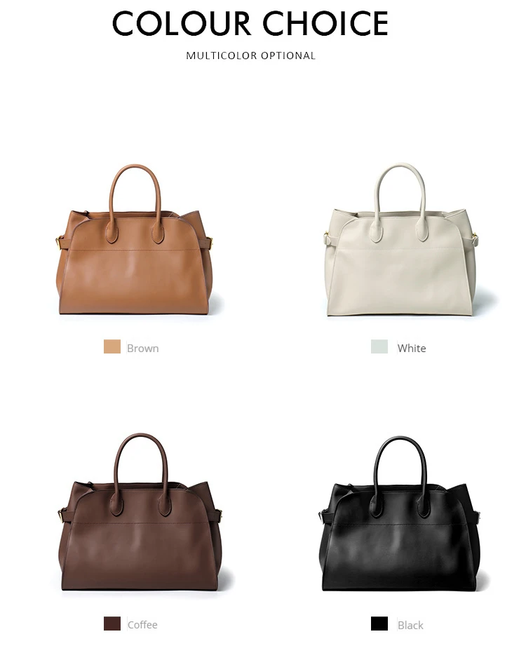 New Cowhide Large Capacity Tote Bag - Luxury Genuine Leather Handbag ...
