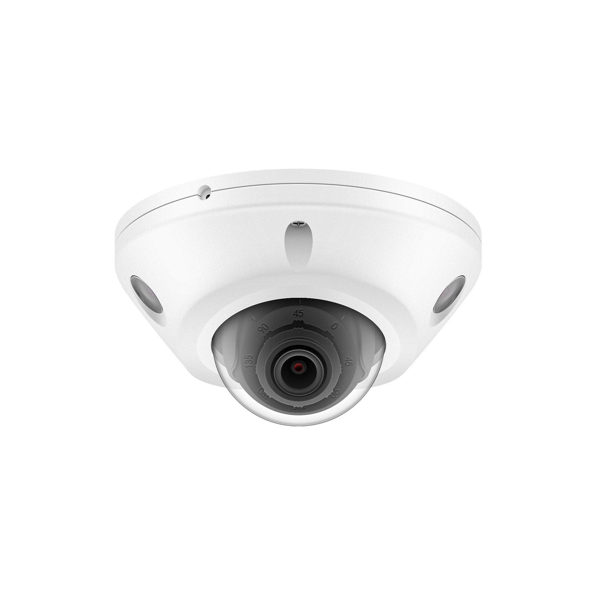 8MP 4K Smart dual light vandal proof dome PoE ip camera, anti IR reflection design 2.8mm lens ...