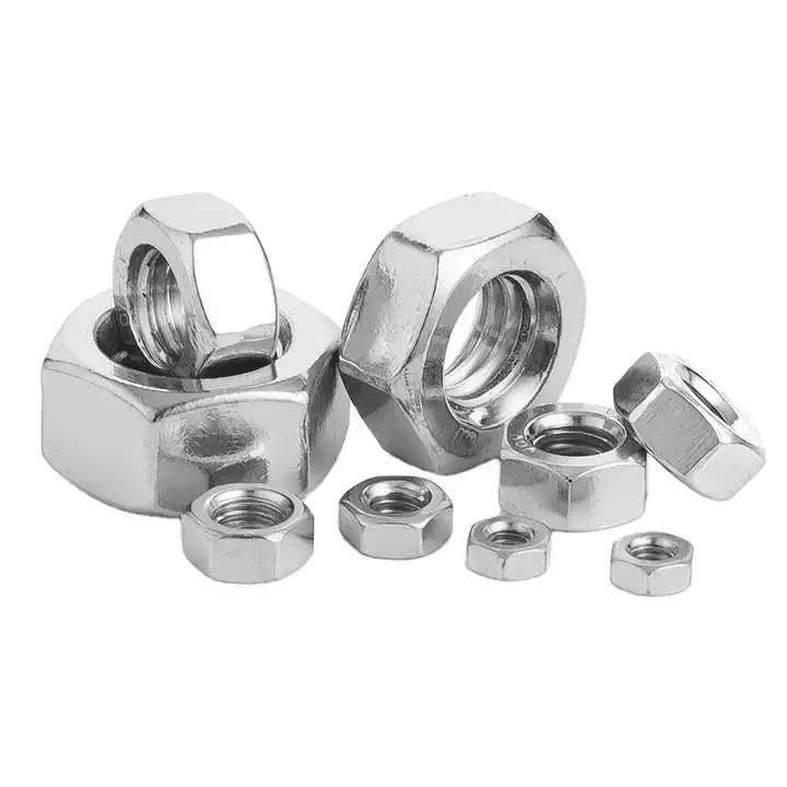 Din934 Heavy Hex Nuts M16 To M50 304 Stainless Steel 304 Hex Head Coupling Nuts With M160 Thread ...