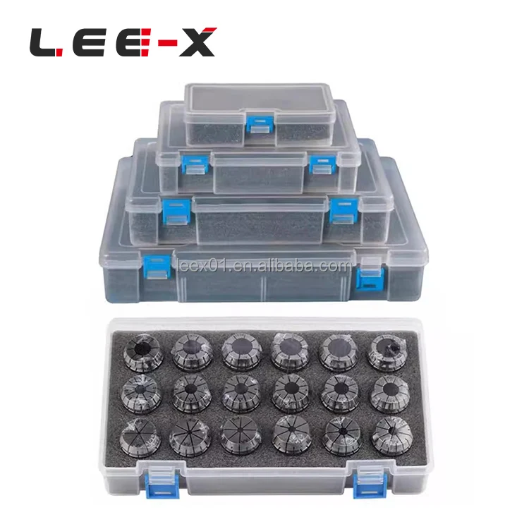 LEE-X ER Collet Sets 0.005 ER08 ER11 ER16 ER20 ER25 ER32 0.008 Spring Clamping Collet for ER ...