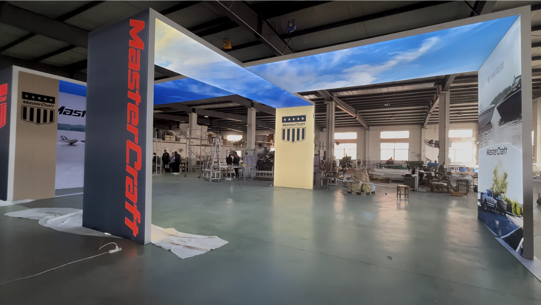 Customised 20x20 Aluminum Modular Booths Backdrops Exhibition Equipment ...