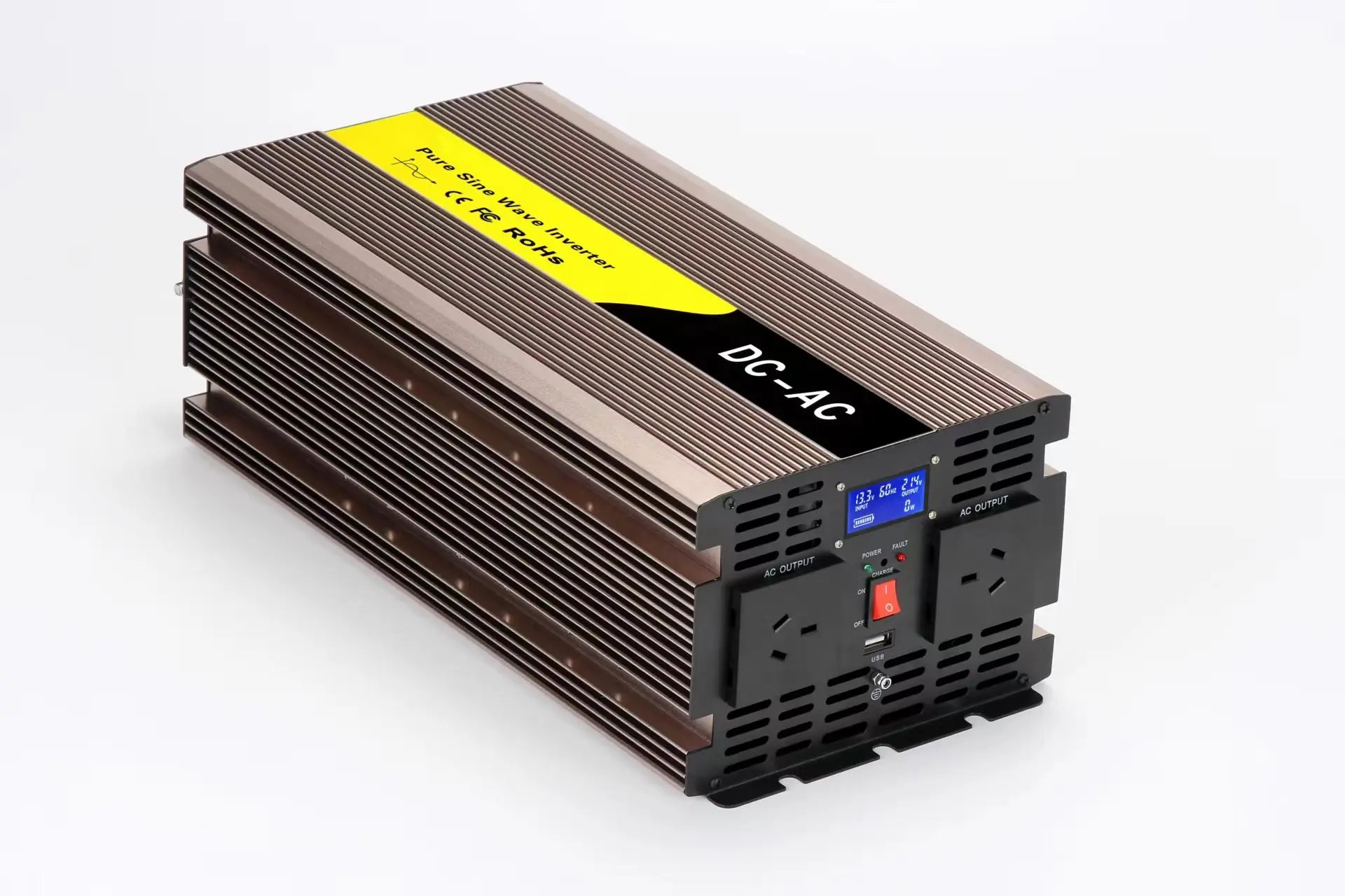 Power Inverter 12v 24v 48v Dc To Ac 110v 230v Pure Sinewave Solar 5000 ...