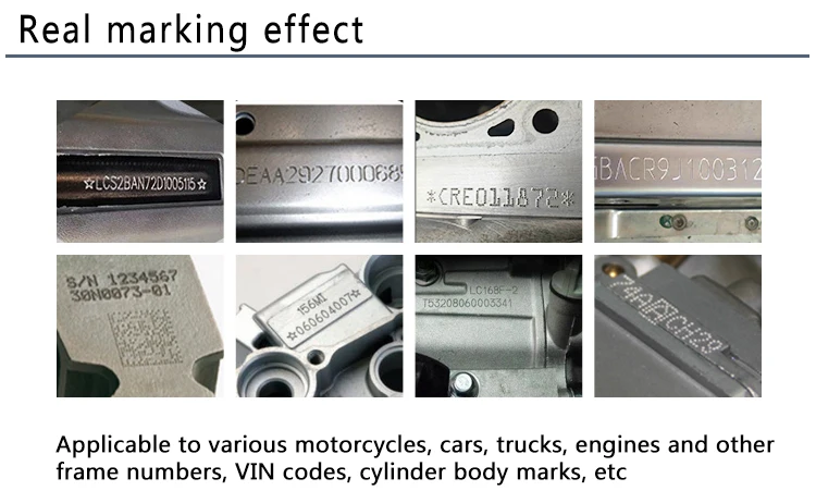 Zixu Portable Vehicle Chassis Number Engraving Machine Dot Peen Marking ...