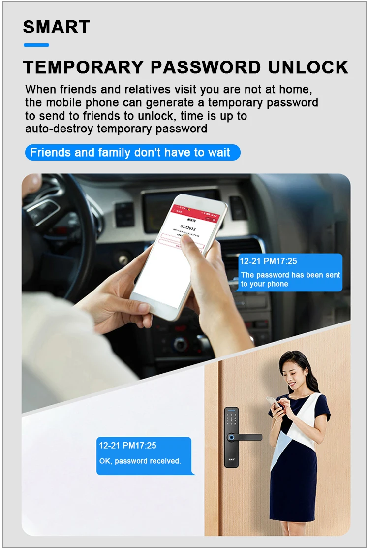 Smart Locks by Tuya - Secure Your Wood Doors Efficiently