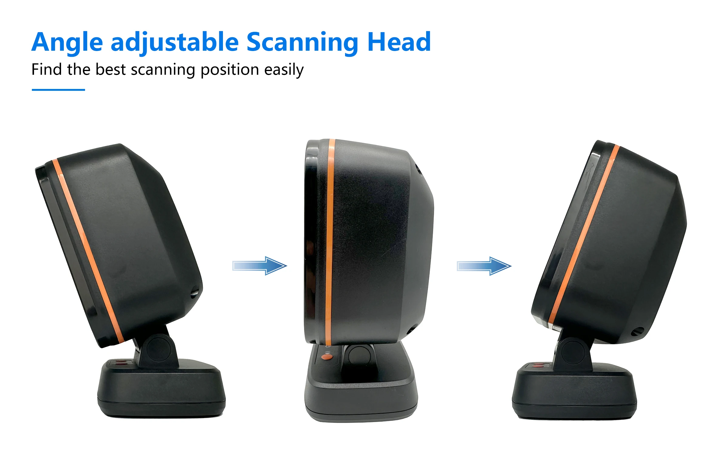 2d Barcode Fixed Platform Scanner Desktop Wired Usb 1d 2d Bar Qr Code ...