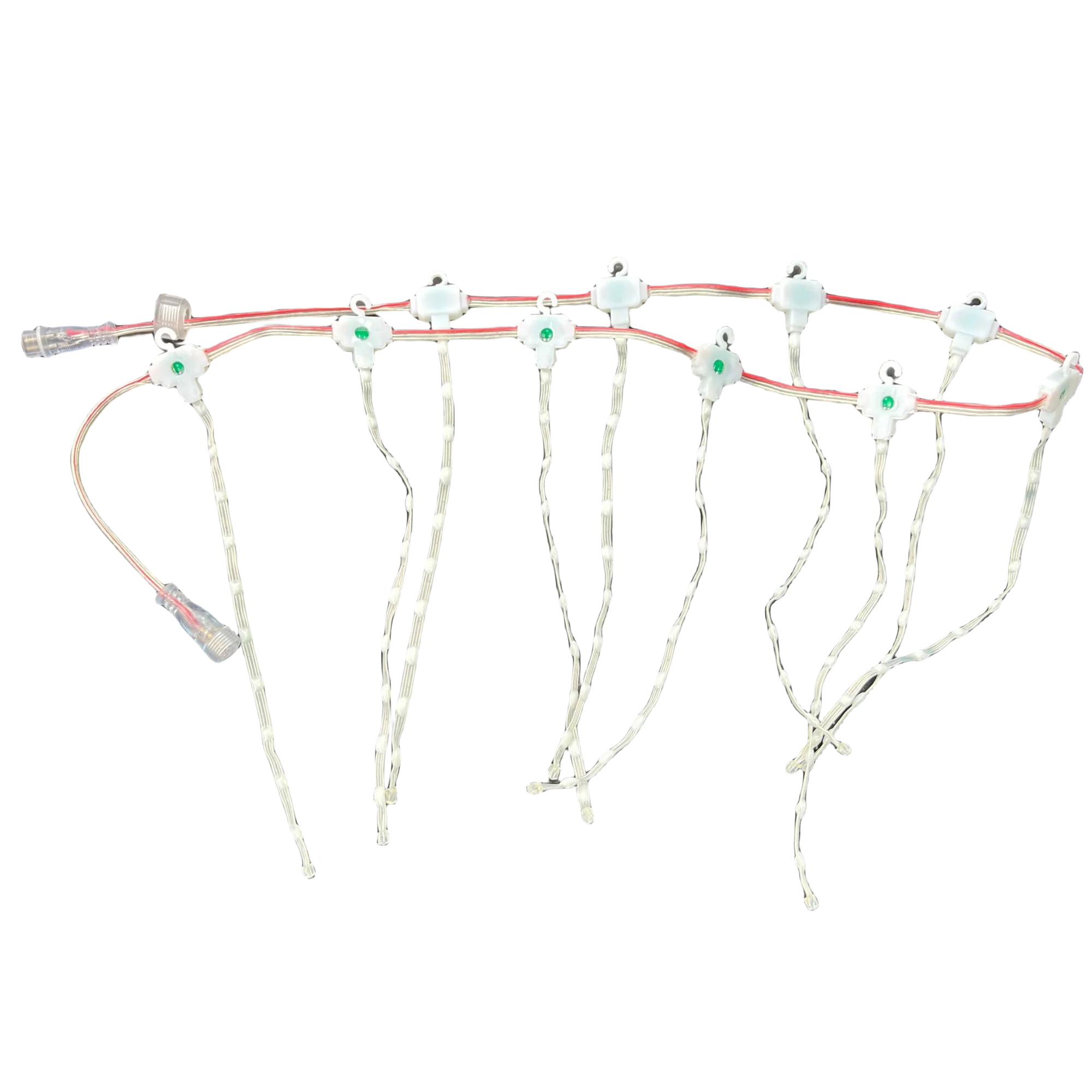 100 Pixels/string 12V RGB Smart LED Pebble Seed Icicle Light