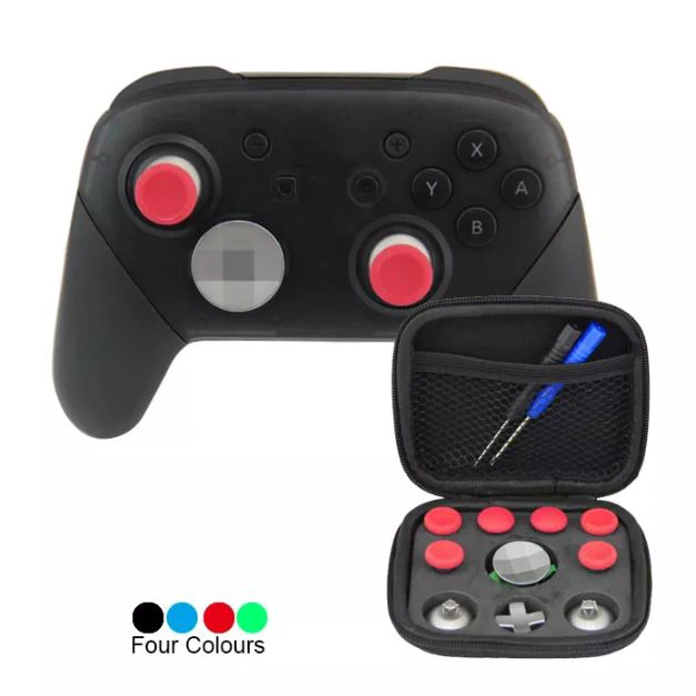 11pcs Metal Swap Thumbsticks Grips Stick And D-pad Button Set Switch ...