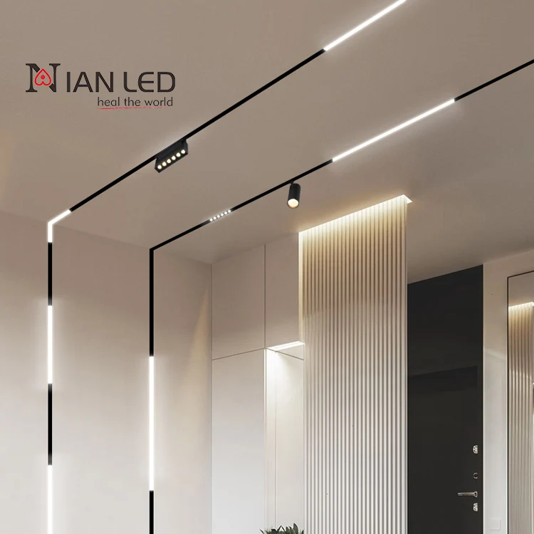 Modern Shop Linear Light 10W Rail Spot Lighting COB DC48V Magnetic Led ...