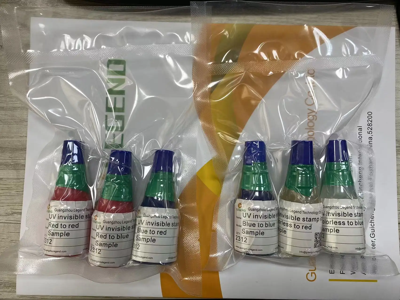 GDLEGEND UV Quick Dry Stamp Ink - Invisible Blue to Blue