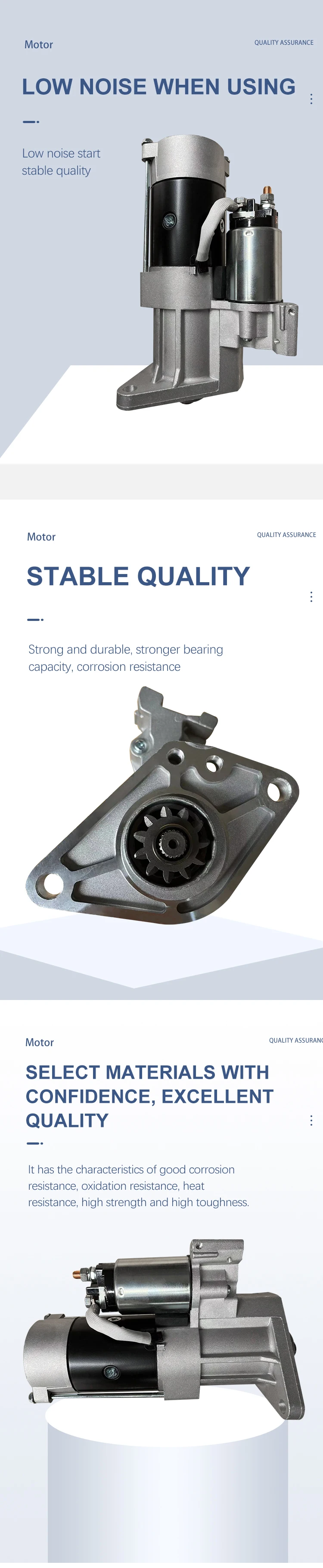 24v 5kw Starter Motor For Hyundai County Hd65 Hd72/8 D4db/a Euro3 4d30 ...