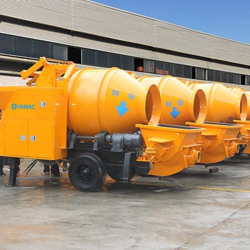 Hamac Mini Portable Trailer Concrete Cement Mixer With Pump Dhtb15 ...
