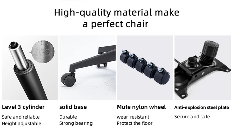 Kabel Popular Style Full Mesh Height-adjustable Arms Lumbar Support ...