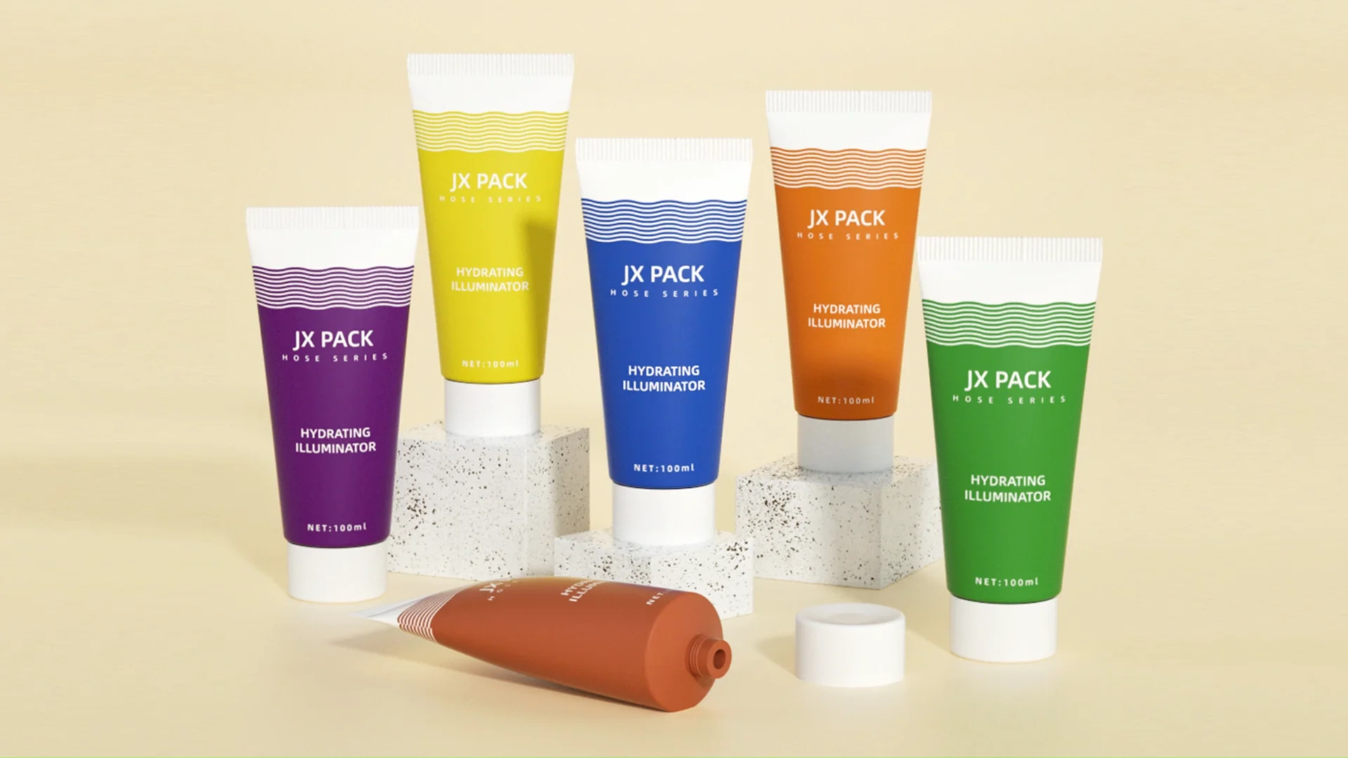 Wholesale Face Wash Facial Cleanser Container Plastic Cosmetic Tube ...