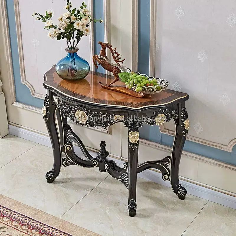 Luxury Premium Design Console Centre Table European style solid wood ...