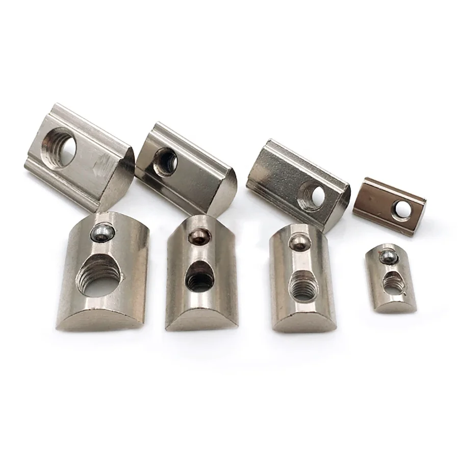 Aluminum Profile Accessory 4040 Series M4 M5 M6 M8 Spring Nut Half ...