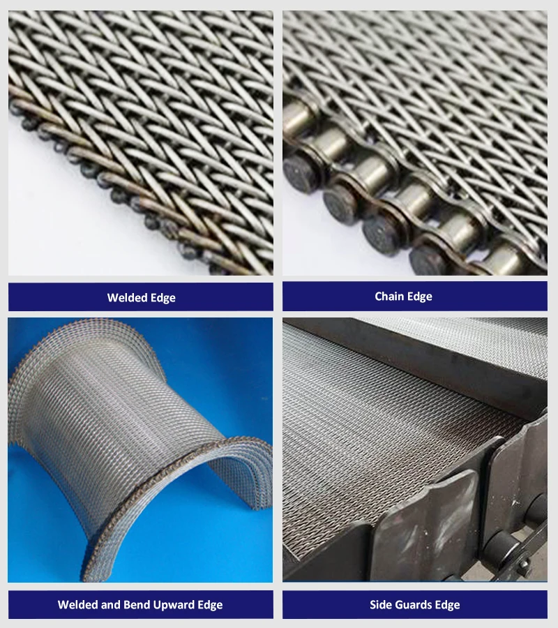 Stainless Steel Cord Weave Conveyor Belt - Durable & Customizable