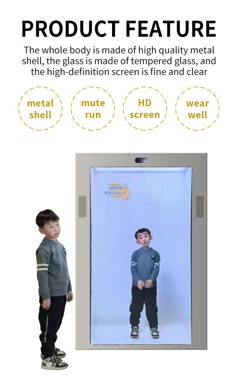 86 Inch Transparent LCD Display - Hologram Box Touch Screen