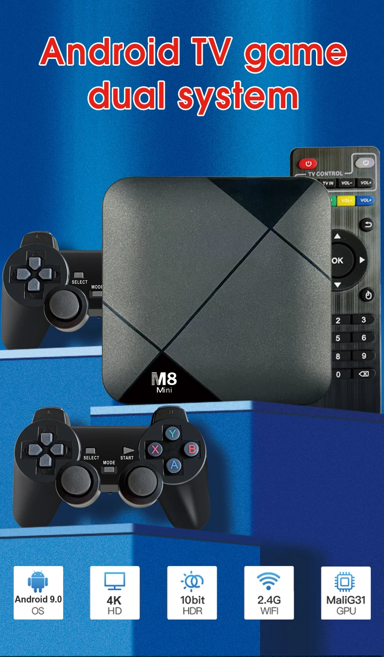 SYTA G11 M8 Mini Handheld Game Console Universal Retro TV & Video Box ...