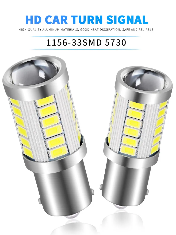 Train Railway Signal LED Bulb S11 BA15s - Red, Green, White, 33SMD ...