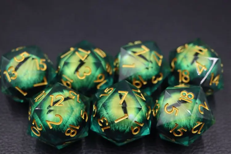 Shop Our Factory Price Liquid Core Cat Eye 20D Dice for DND