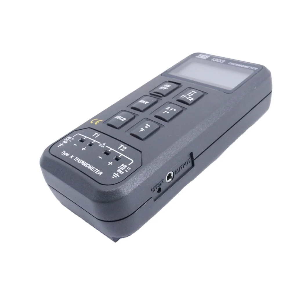 Tes-1303 Dual Input Digital Thermometer With T1-t2 Differential ...