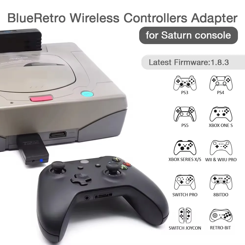 BlueRetro Detachable Wireless Game Controller Adapter for the Sega ...