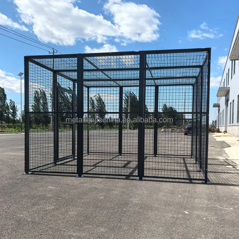Easy Assemble 20*15ft Large Steel Locker Cage Wire Mesh Storage Lockers ...