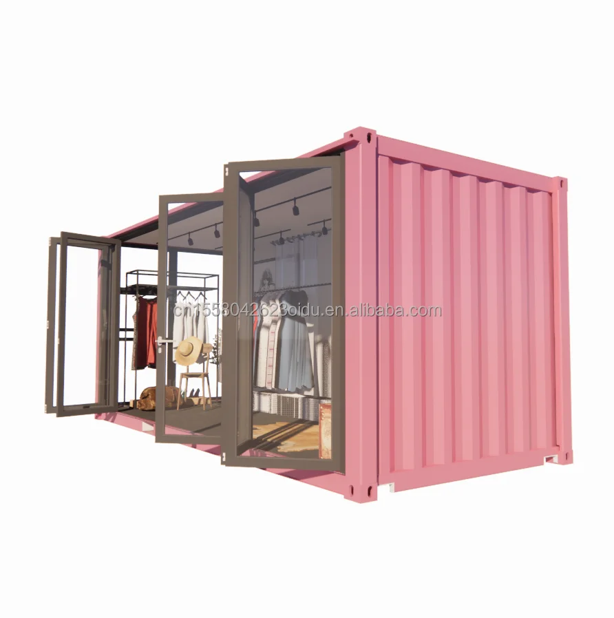 20ft Prefab Container Clothing Store - Modern & Durable