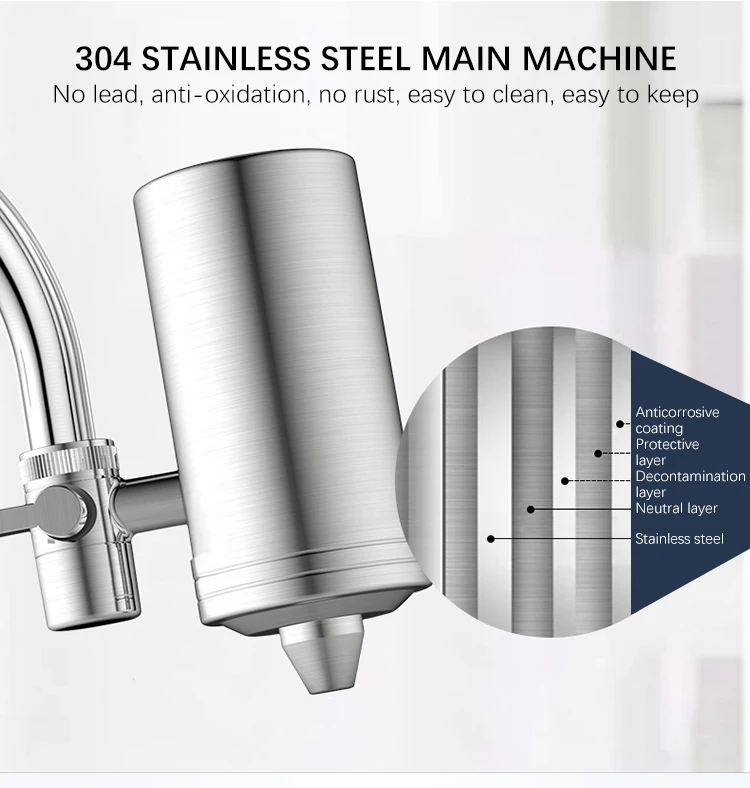 304 Stainless Steel Faucet Water Filter For Kitchen & Bathroom - Oem ...