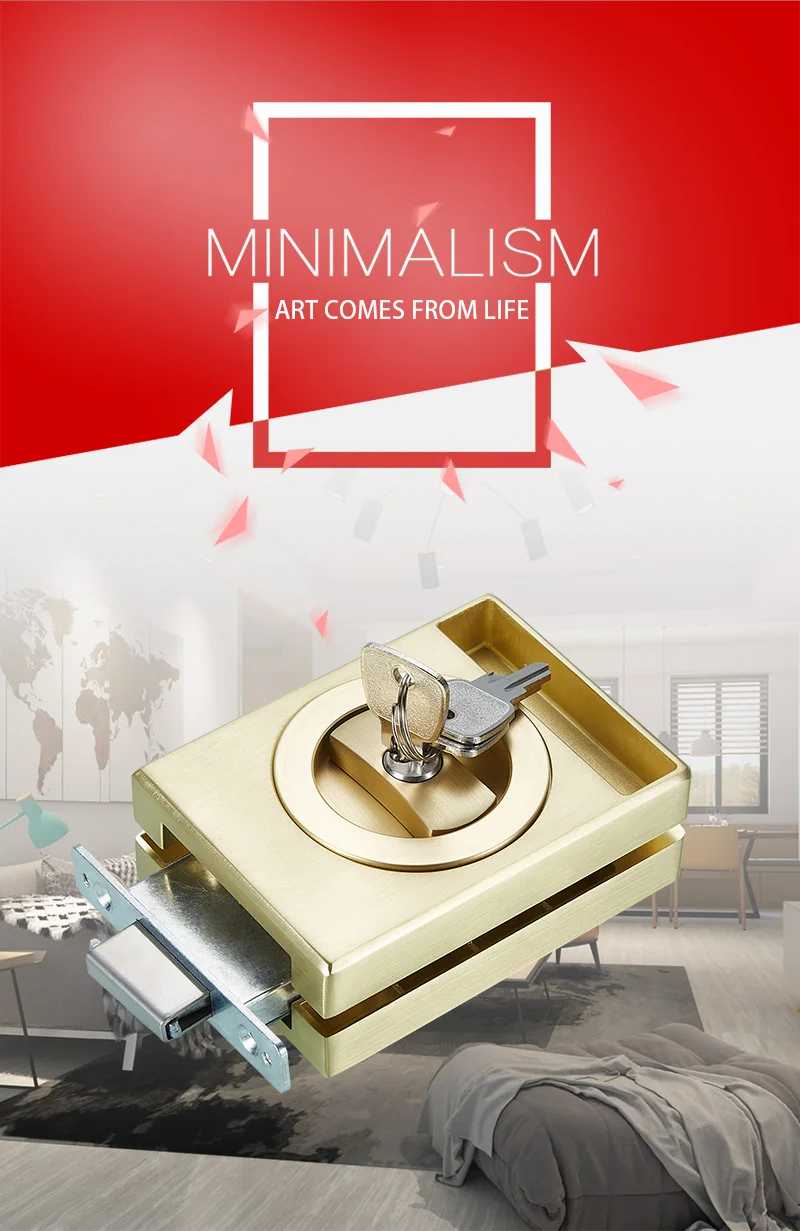 Aluminium Door Slim Profile Sliding Lock For Aluminium Door Aluminium ...