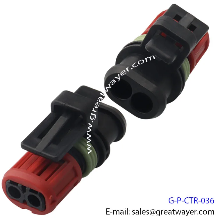 2 Pin Auto Connector Amp Seal Electrical Terminal 1337245-3 for Fuel ...