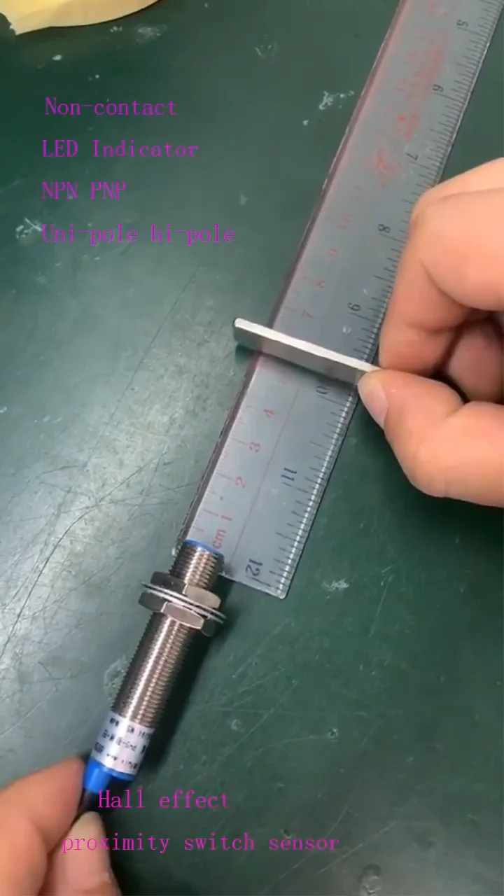 M12 Hall Effect N S Pole Detection Non-contact Magnetic Pick Up ...