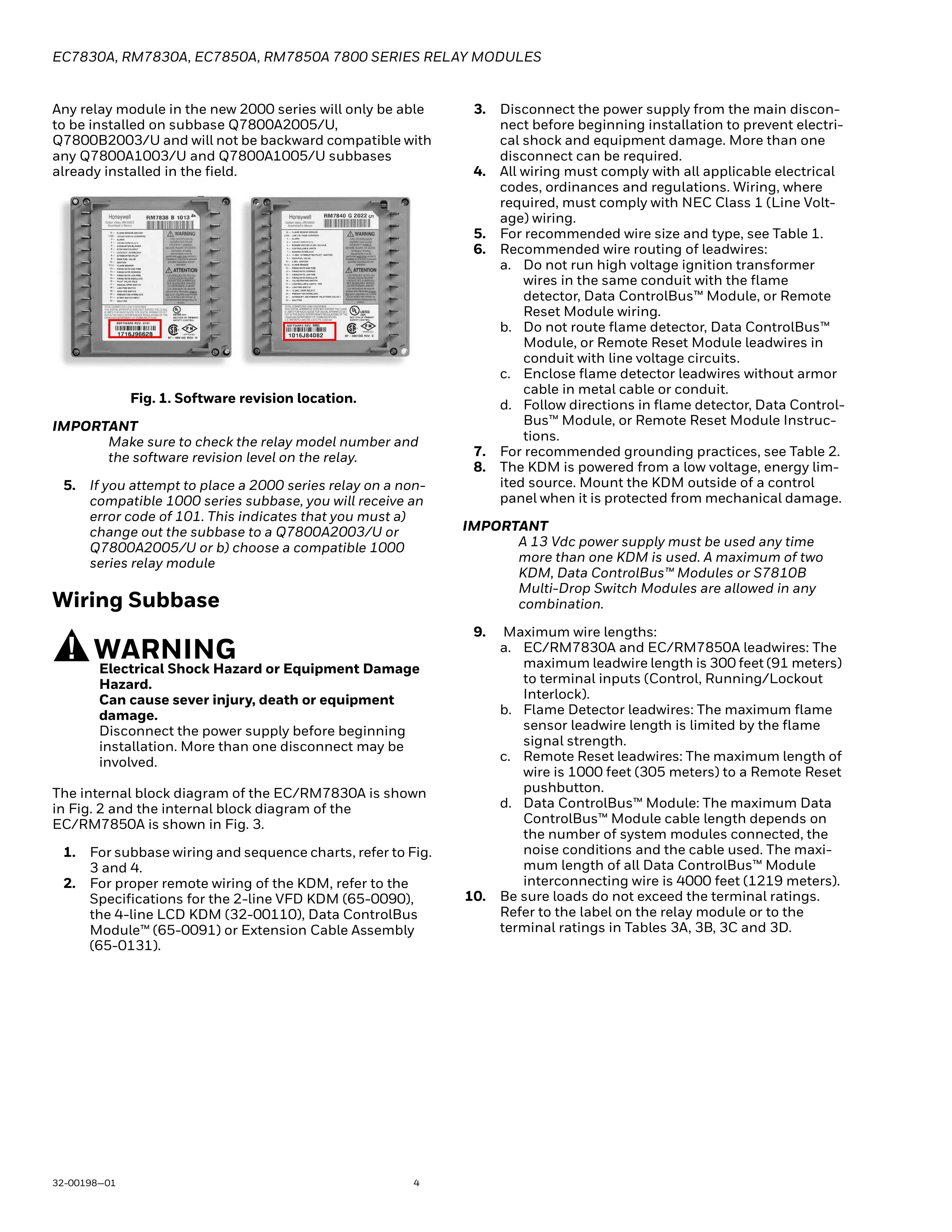 Honeywell 7800 Series Relay Modules 230v Ec7830a1066 - Buy Ec7830a1058 ...
