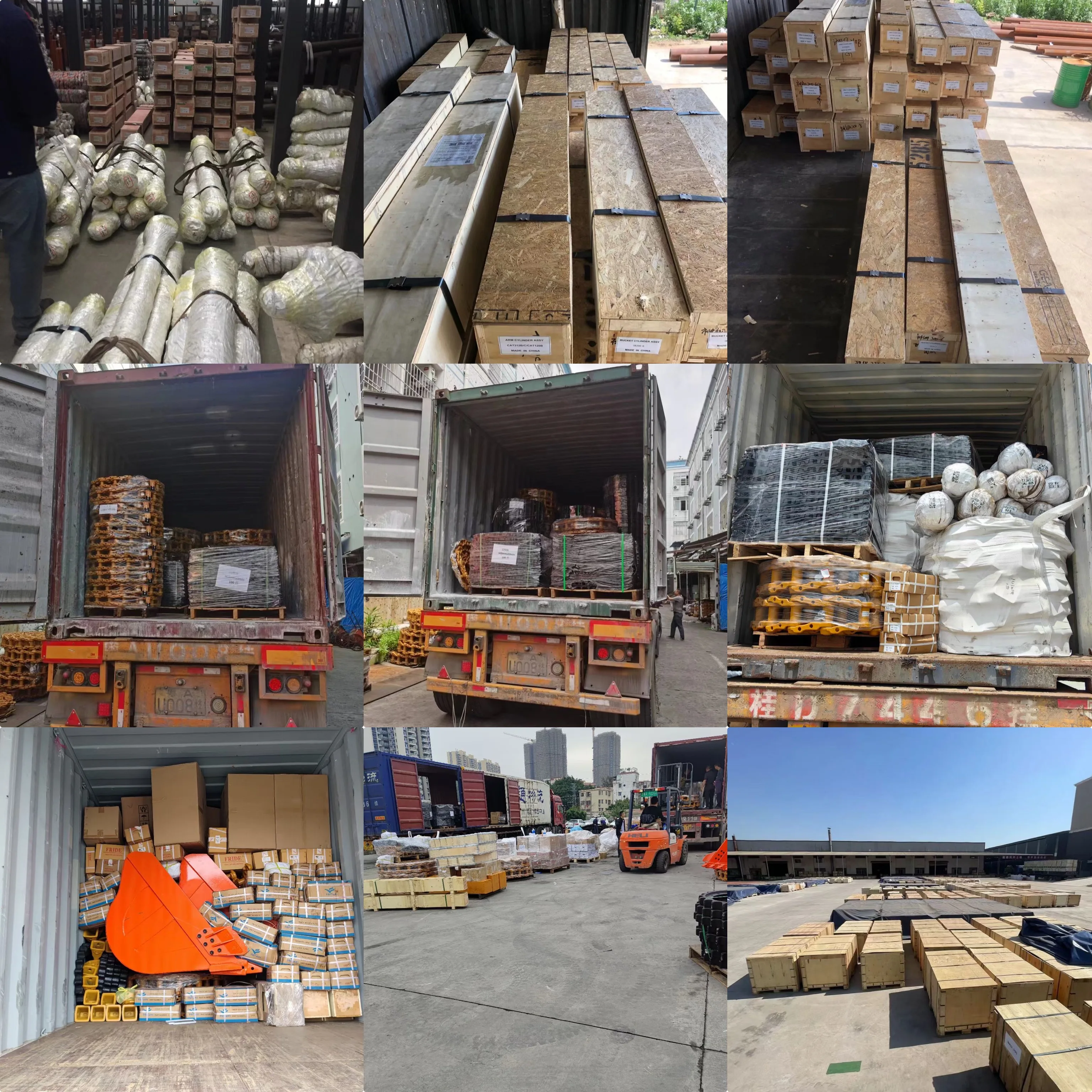 Backhoe Excavator Hydraulic Arm Cylinder / Boom Cylinder / Bucket Pins ...