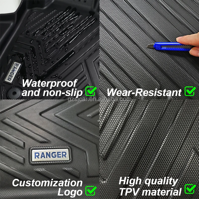 Wholesale Custom Auto Luxury Deep Dish Car Rubber Mats
