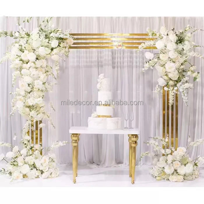 Custom Wedding Props - Elegant Backdrop Stand Metal
