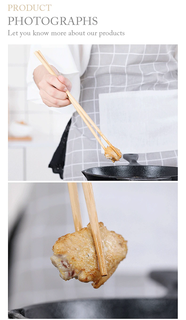 12 Inch Chicken Wing Wood Chopsticks Extra Long Cooking Bamboo ...