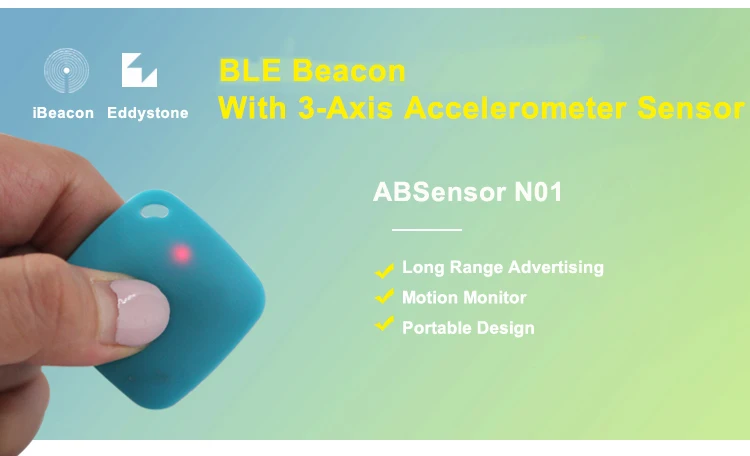 Wearable Smart Bluetooth Ibeacon & Eddystone Beacon Accelerometer ...