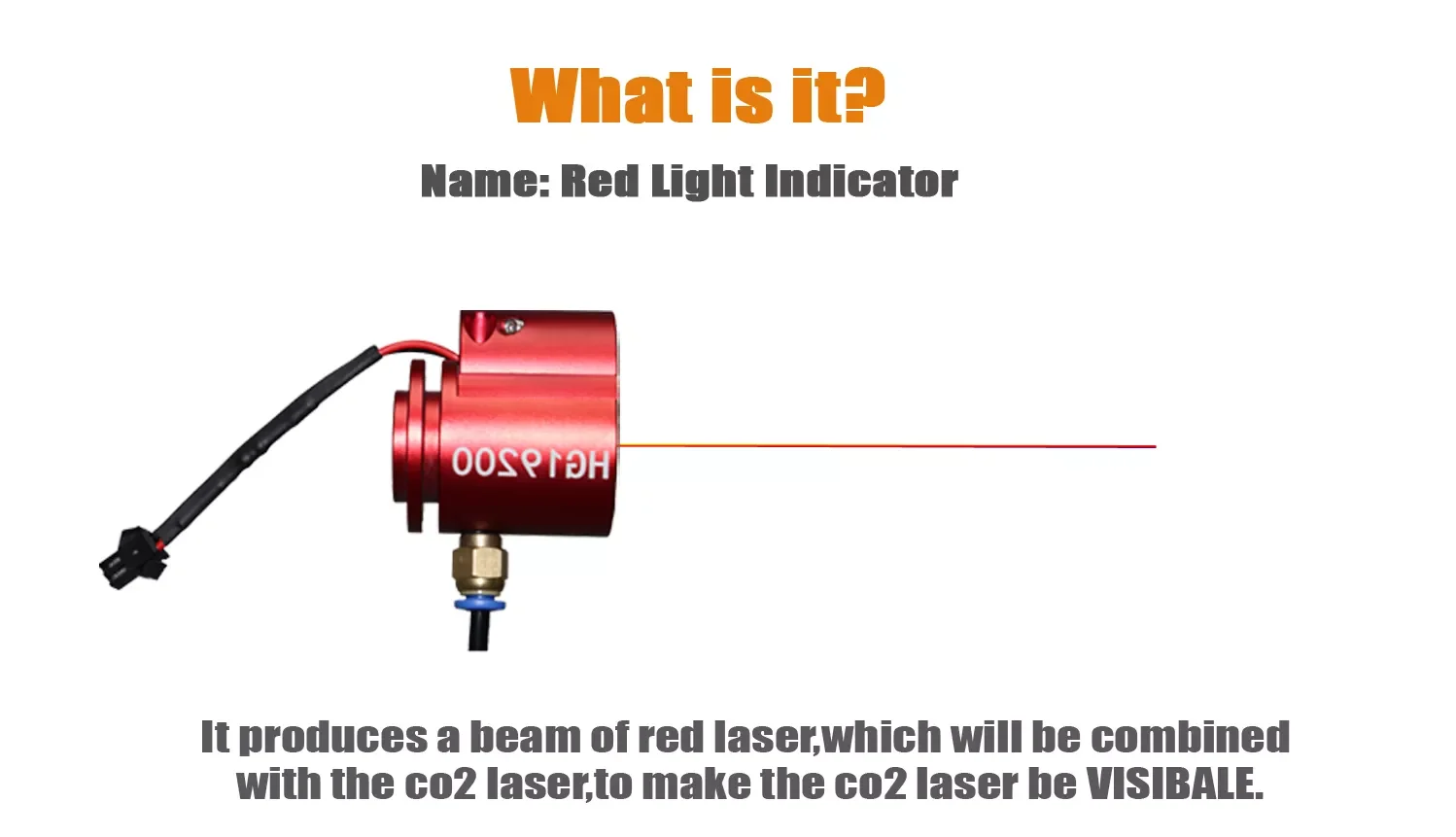 Bluetimes Red Light Laser Beam Alignment - CO2 Laser Red Dot Pointer