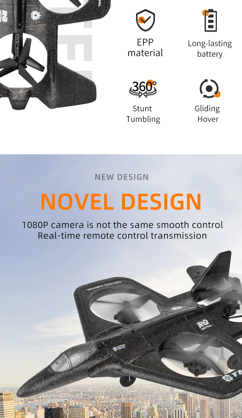 New Arrival Lh X66 Wifi Camera Remote Control Jetplane 2.4g 360 Stunt ...