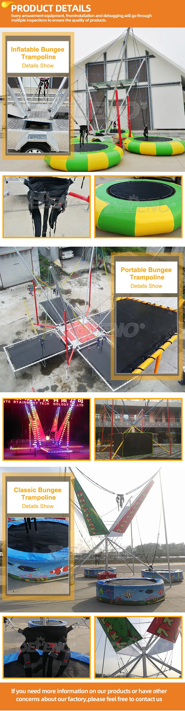 Indoor And Outdoor Amusement Park Kids Rides 4 In 1 Inflatable Bungee ...