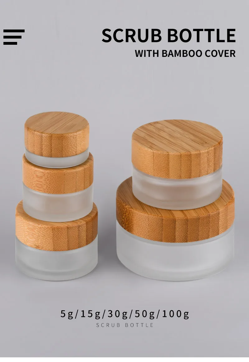 Packaging Container 30g 50g 100g 150g 8oz Bamboo Body Butter Face Cream ...