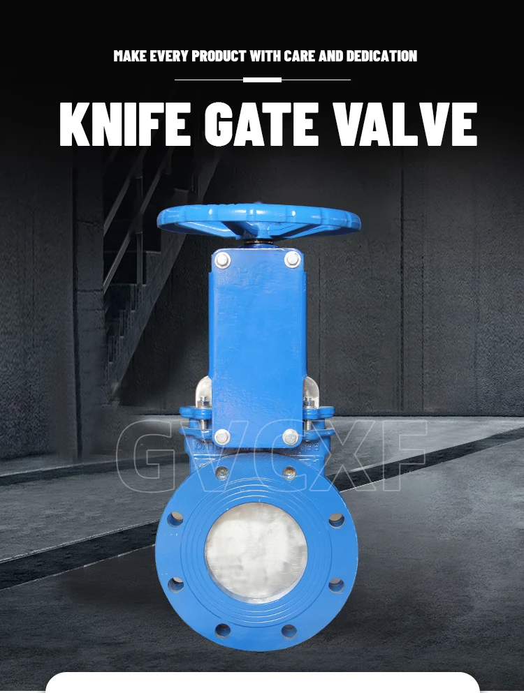 Manual Knife Gate Valve Slurry Valve 304 Stainless Steel Slag Discharge ...