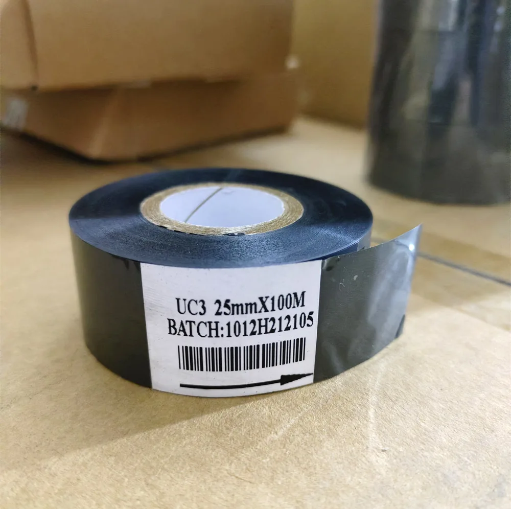 30mm Hot Stamping Foil - Black Coding Ribbons for Expiry Date
