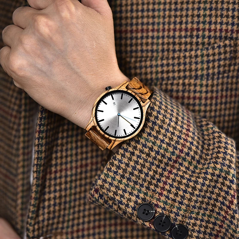DODO DEER Handmade Wood Men Watch - Designer Quartz Wristwatch
