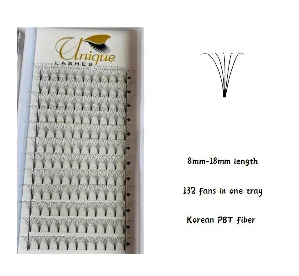 Ultra Dark Black 2d 3d 4d 5d 6d Volume Lashes Short Stem Premade Fans Eyelashes Extensions ...