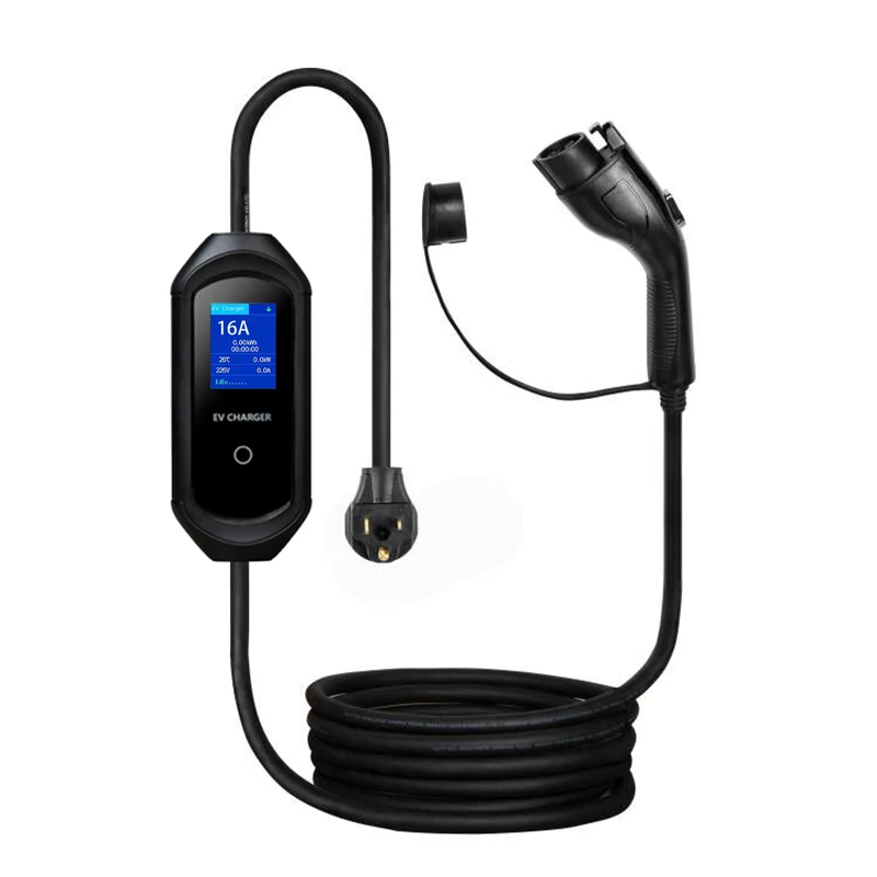 Adjustable Portable Ev Charger Type 2 7kw 16a 32a 3 Plugs Electric ...